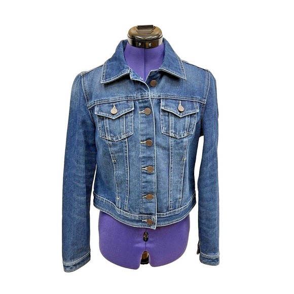 Bbj | Jackets & Coats | Womens Bbj Los Angeles Button Up Blue Denim ...